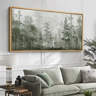 wall26 Abstract Green Forest Trees Relax Calm Artwork Extra Large Framed Wall Art Oversized ...